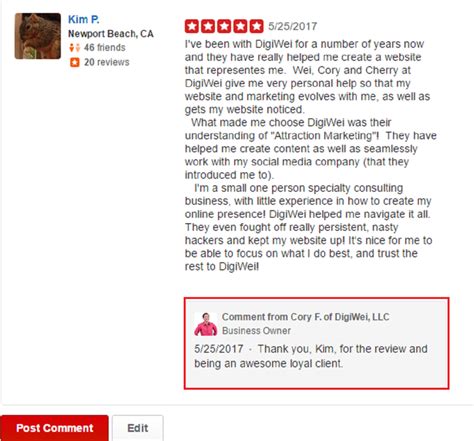 How To Respond To Yelp Reviews Digiwei