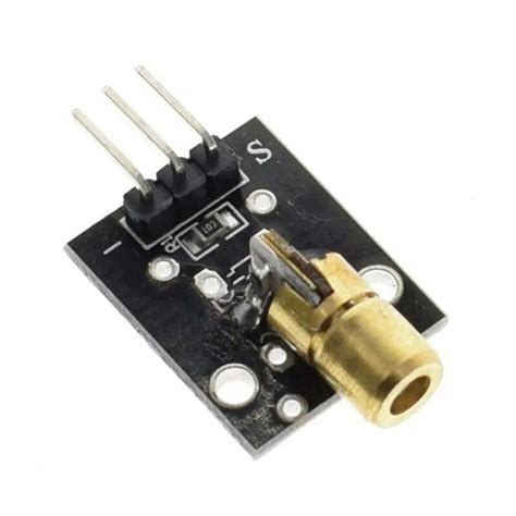 Laser Sensor Module 3pin 650nm Red Laser Transmitter Dot Diode Copper Head Module Ky008 For