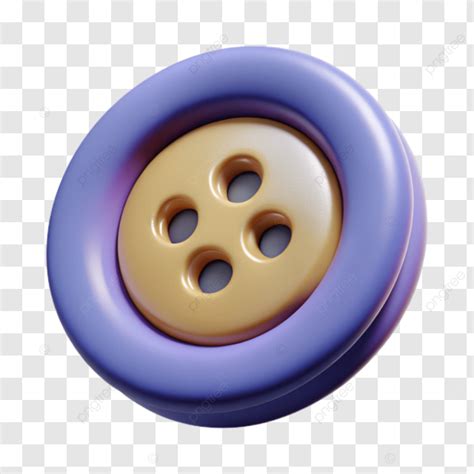 3d Illustration Of A Cloth Button Fastener Used In Clothing For
