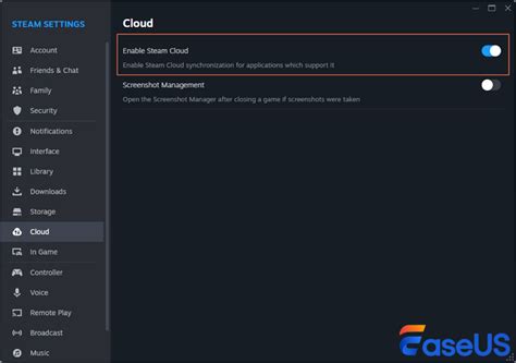Steam Cloud Unable To Sync Cloud Status Error