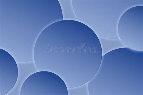 Abstract Background Featuring Overlapping Blue Circles And Smooth Gradient Transitions Stock
