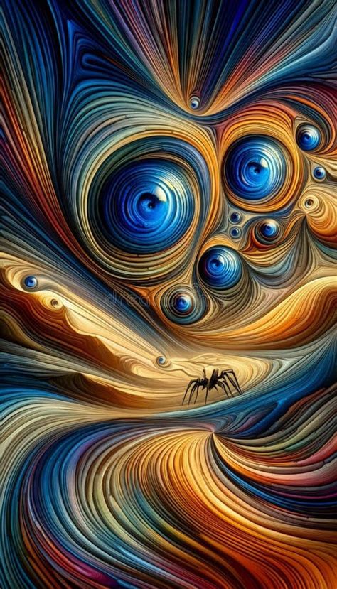Abstract Art With Surreal Forms Shapes Dreams Fluid Matter Original