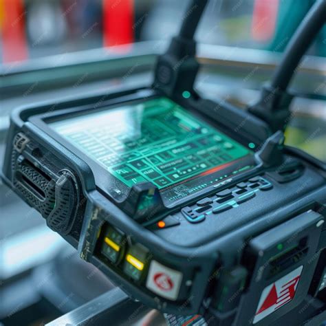 A Detailed Closeup Of A Modern Digital Transit Pass Being Scanned