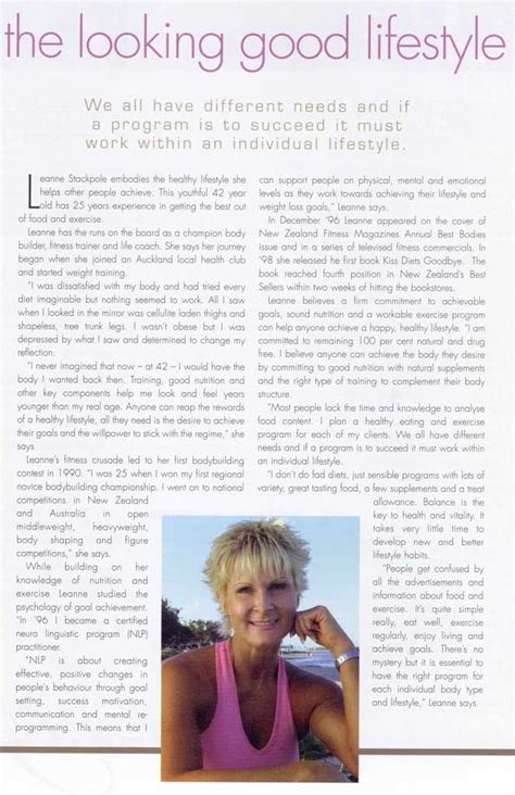 Leanne Stackpole Life Fitness Coach Image Gallery