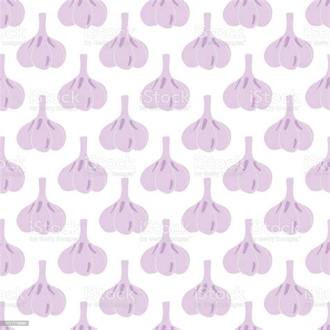 흰색 바탕에 마늘과 야채 완벽 한 패턴입니다 디자인에 대 한 건강 식품 배경 막입니다 벡터 일러스트입니다 건강한 생활방식에 대한 스톡 벡터 아트 및 기타 이미지 Istock