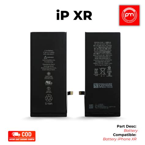 Jual Battery IP XR Original Baterai High Quality Batre Berkualitas Shopee Indonesia