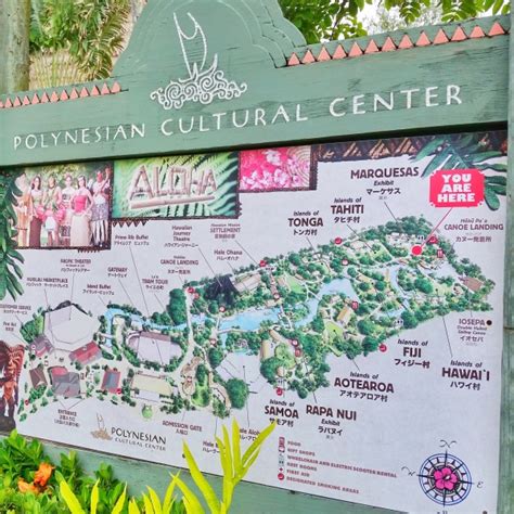 Mapa Do Centro Cultural Polinesio