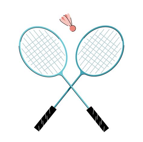 Badminton Racket With Shuttlecock Isolated Vector Illustration 18810993 Badminton Racket With Shuttlecock Isolated Vector Illustration 18810993
