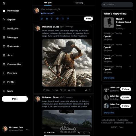 X Clone Ui Formerly Twitter مستقل