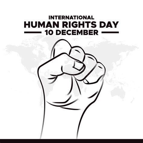 Human Rights Day Is Observed Every Year On December 10 Vector
