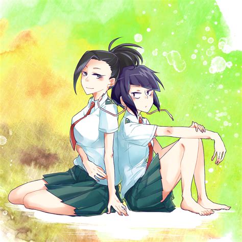 Yaoyorozu Momo And Jirou Kyouka Boku No Hero Academia Drawn By Akaji