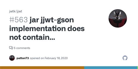 Jar Jjwt Gson Implementation Does Not Contain Serviceloader Definitions · Issue 563 · Jwtkjjwt