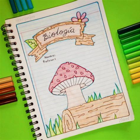Portada Para Biología 💚 Portadas De Biologia Portadas Dibujitos