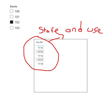 Solved Store Data From A Selected Value In A Slicer And U