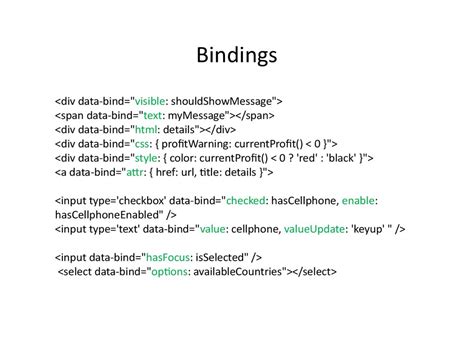 Knockoutjs Mvvm Library Online Presentation
