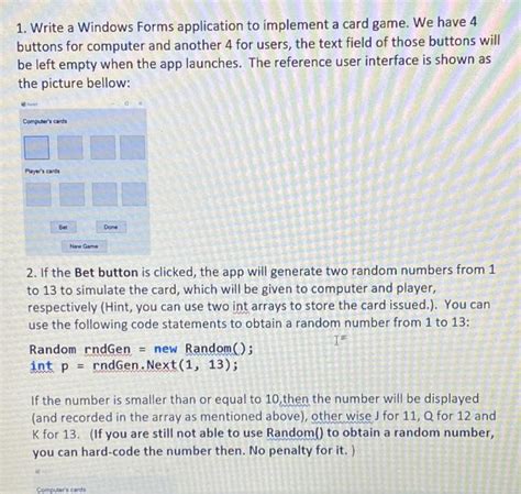 Solved Write A Windows Forms Application To Implement A Chegg Com