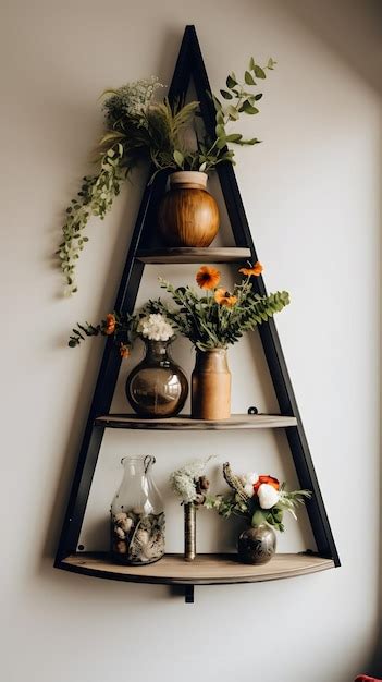 Premium Photo Modern Decorative Shelf Concept