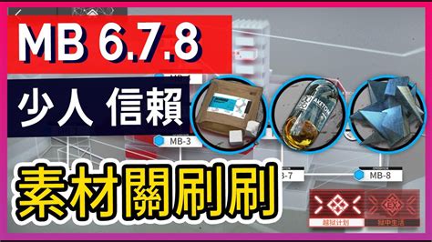 【少人信賴】 孤島風雲 Mb 6 Mb 7 Mb 8 少人信賴隊打法參考 柚子狸 Arknight 明日方舟 Youtube