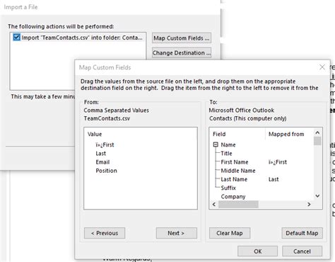 Microsoft Outlook Import Contacts From Excel Or Csv Syntax Byte