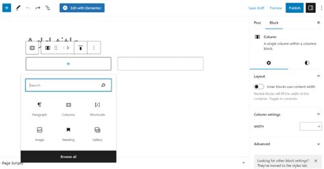 How To Add Multi Column Content In Wordpress No Html Required