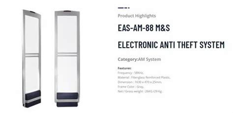Gray Abs Eas Anti Theft Detection System At ₹ 120000 Pair In New Delhi Id 2850835373555