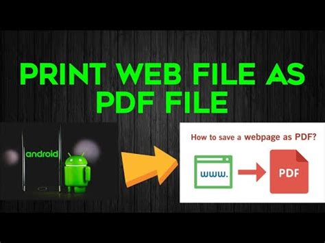 How To Save A Web Page As Pdf Easy Way YouTube