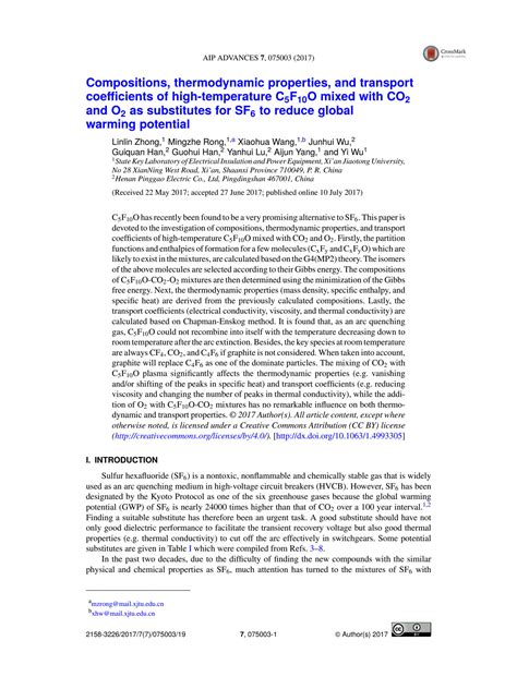 Solution Compositions Thermodynamic Properties And Transport Coefficients Of High Temperature