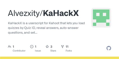 Github Alvezxitykahackx Kahackx Is A Userscript For Kahoot That Lets You Load Quizzes By