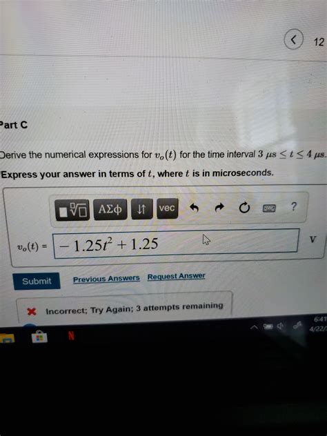Solved The Voltage Source In The Circuit In Figure 1 Is