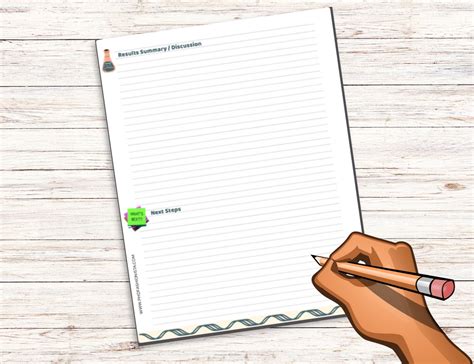 Printable Lab Notebook Sheets For Science Experiments Etsy
