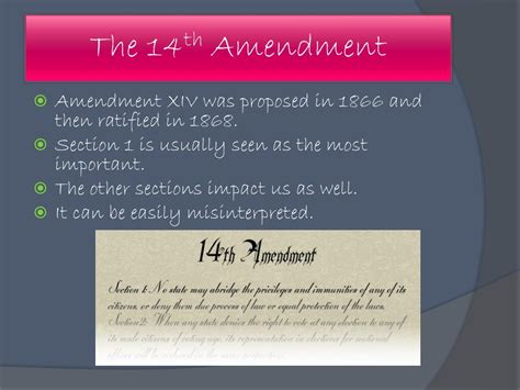 Ppt 14 Th Amendment Powerpoint Presentation Free Download Id2231042