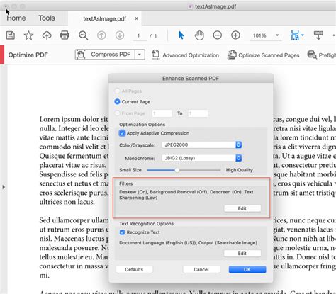 How Can I Ocr In Adobe Pro Dc Without Deskewing Adobe Product Community 11432437