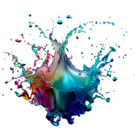 화려한 색상의 현실적인 물 튀김 물 현실적인 물 스플래시 컬러 Png 일러스트 및 Psd 이미지 무료 다운로드 Pngtree