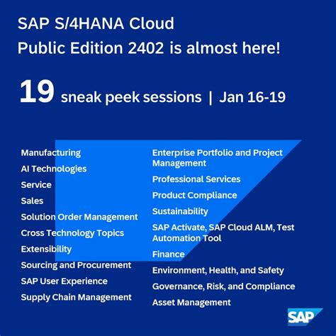 Sap S 4hana Cloud Erp On Linkedin Register Now For Our Exclusive Sap S