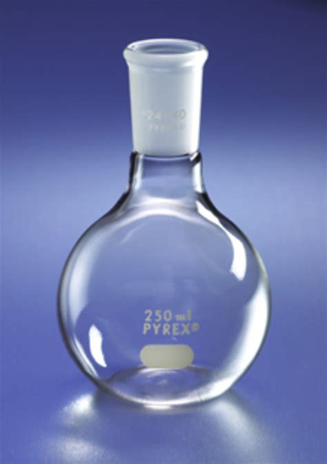 4100 500 Pyrex® 500 Ml Short Neck Boiling Flask Flat Bottom 24 40