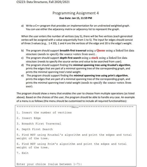 Cs223 Data Structures Fall 20202021 Programming