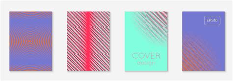 라인 기하학적 요소 및 셰이프가 있는 그라데이션 커버 템플릿입니다 0명에 대한 스톡 벡터 아트 및 기타 이미지 0명 기하