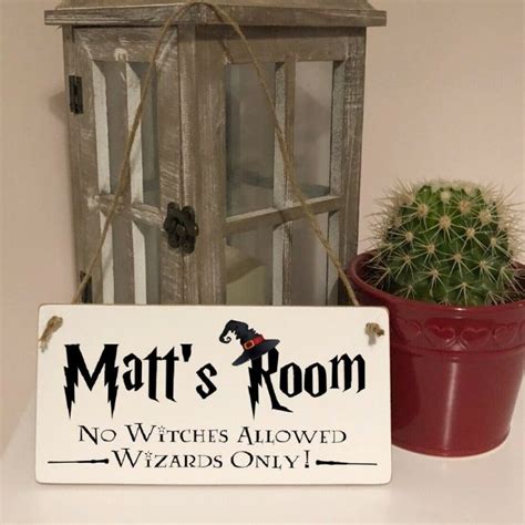 Personalised Harry Potter Theme Bedroom Door Wooden Plaque Sign T Home Voshie®