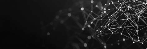 Futuristic Digital Network Visualization With Glowing Nodes And Lines Representing Data