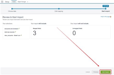 importing data into salesforce with data import wizard [screenshots]