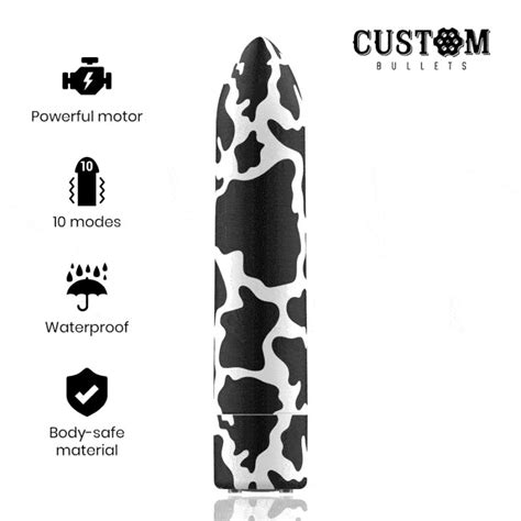 Custom Bullets Vibrador Bullet Cow Sex It Up