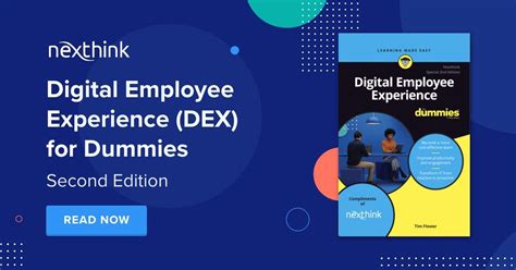 Nexthink On Linkedin Digital Employee Experience For Dummies®