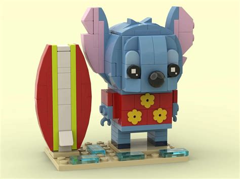 Lego Moc 235462 Stitch Surfs Up Edition By Puremadness Rebrickable