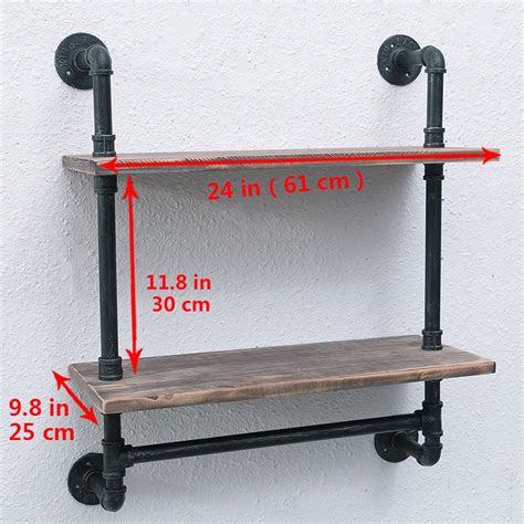 Industrial Pipe Shelvingiron Pipe Shelves Industrial Bathroom Shelves