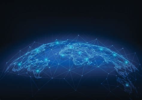 Global Network Connection World Map Point And Line Composition Concept Of Global Business