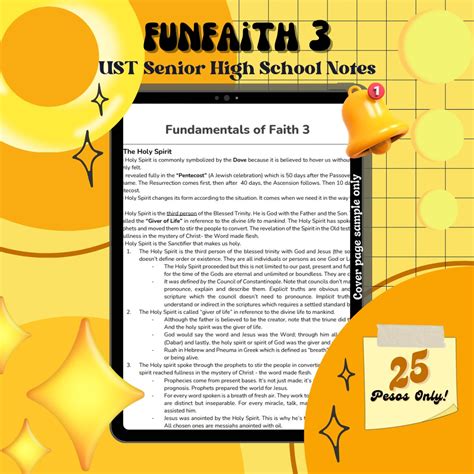 Ust Shs Notes [funfaith 3 For Grade 12] With Tips Sample Questions And Transcripts Hobbies