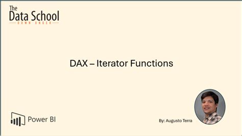 Dax Iterator Functions The Data School Down Under