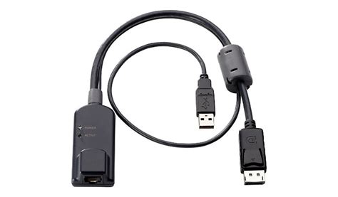 Hpe Kvm Console Usb Displayport Interface Adapter Video Usb Adapter Af654a Kvm Cables
