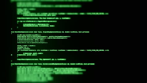 Hacker Code Running Down Computer Screen Stock Footage Video 100