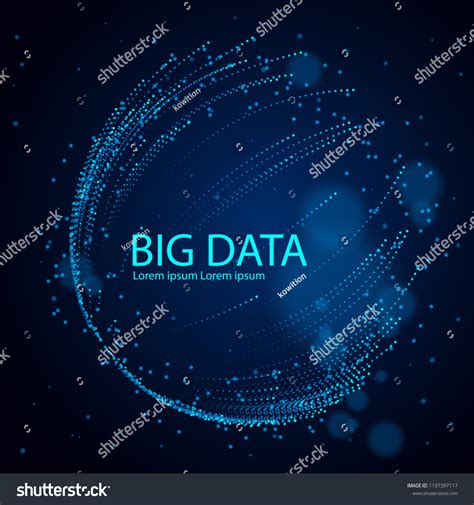Big Data Information Sorting Visualization Social Stock Vector Royalty Free 1197397117